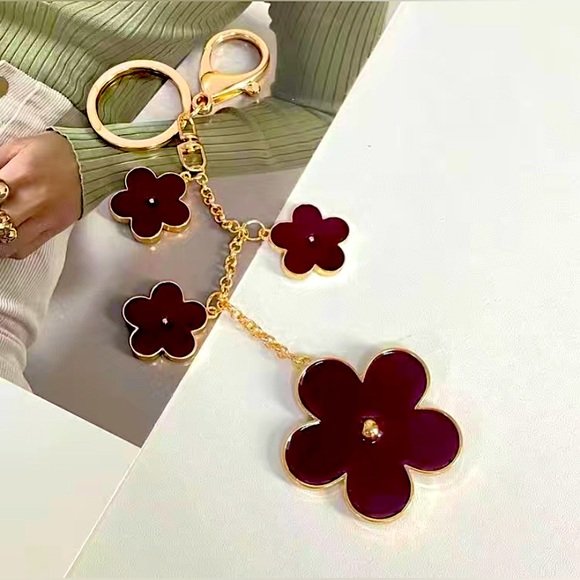 Accessories | Nwt Luxury Flower Long Bag Charm Key Chain | Poshmark